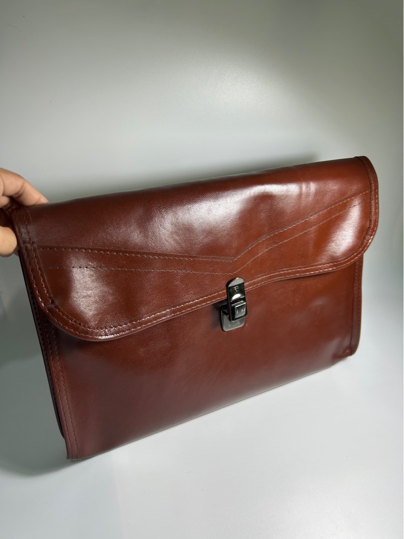 Leather Document Folder, Men's Fashion, Bags, Belt bags, Clutches and ...