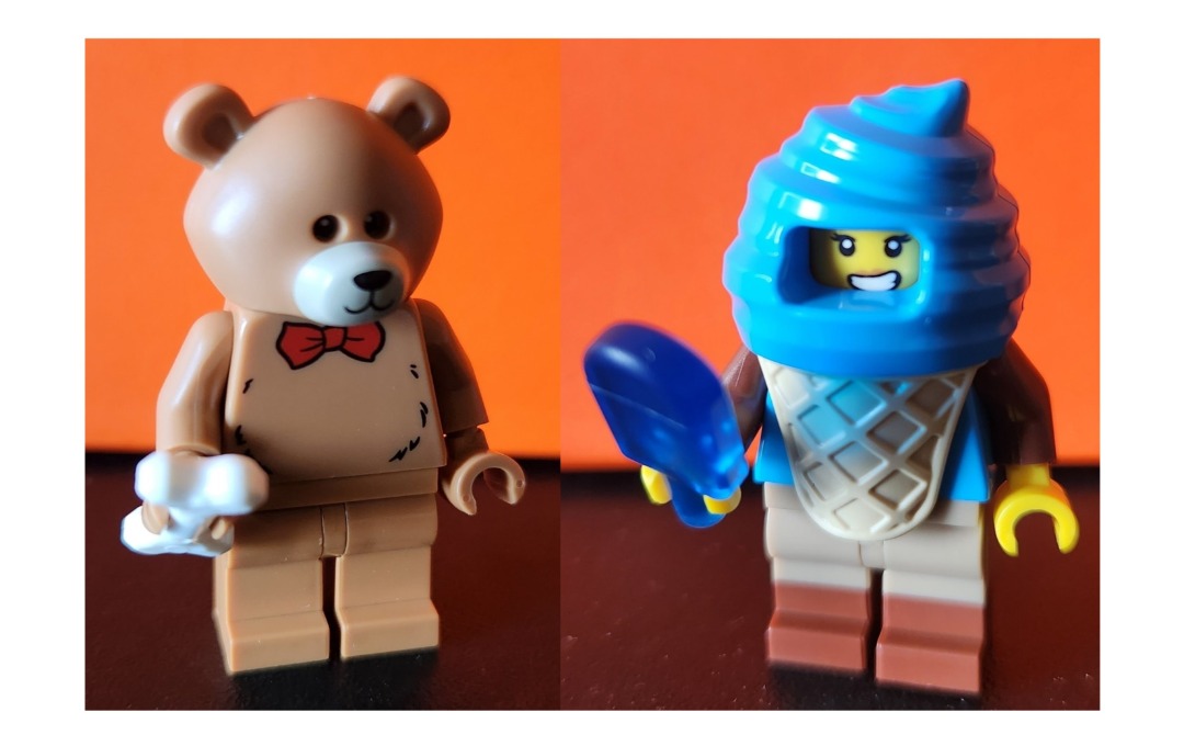 Lego Bam Creator City Series Disney Brown Bear Costume Guy Blue Ice ...
