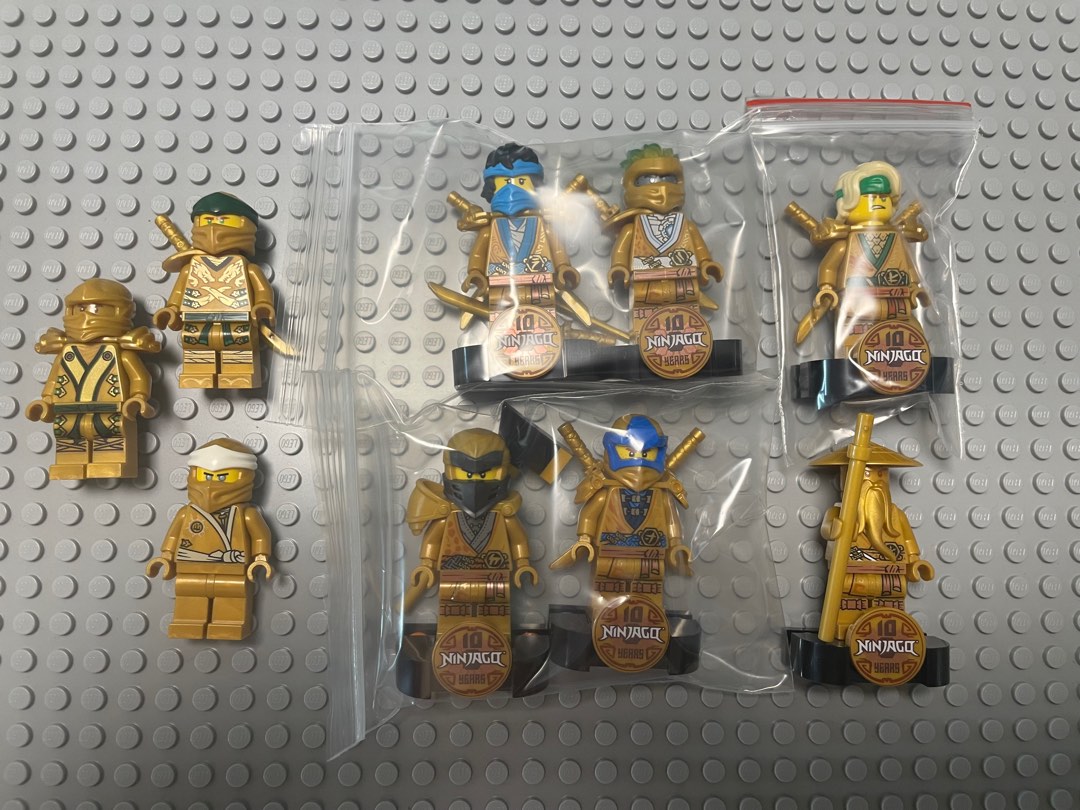 Lego Gold NinjaGo Minifigures Bundle, Hobbies & Toys, Toys & Games on ...