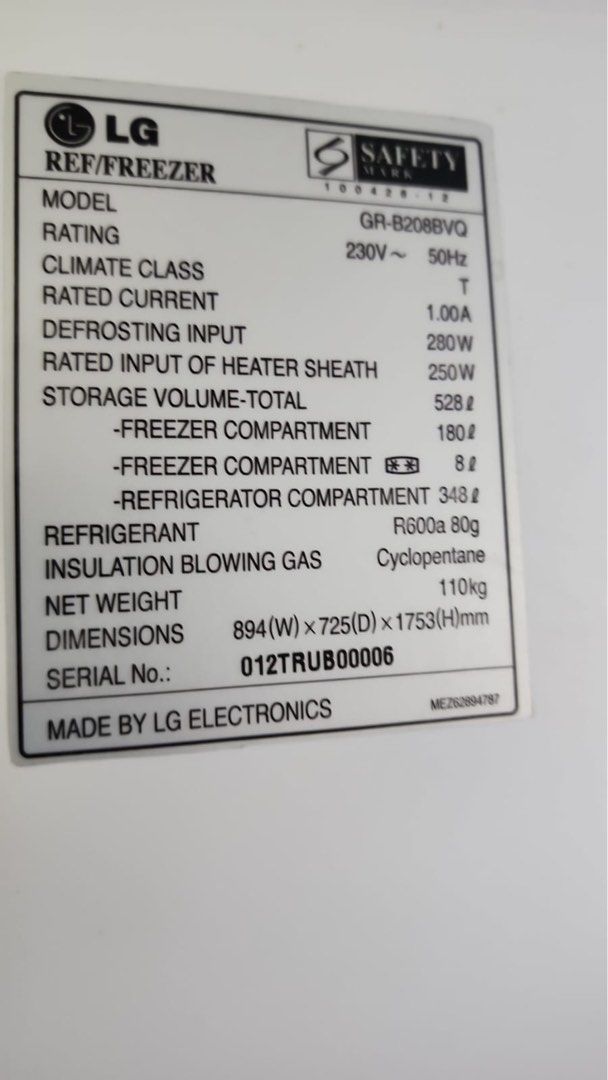 LG Inverter fridge, TV & Home Appliances, Kitchen Appliances ...
