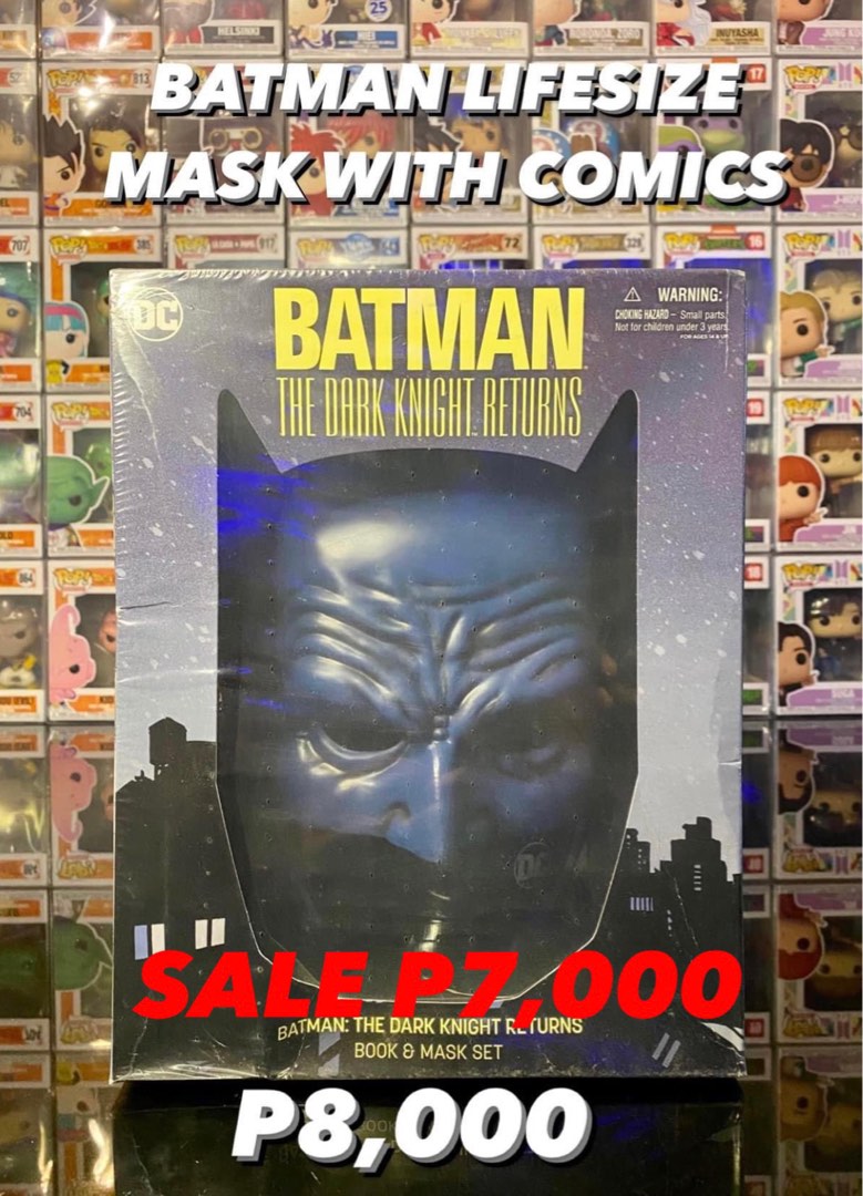 LIFE-SIZE BATMAN MASK WITH COMICS DC, Hobbies & Toys, Toys & Games on ...
