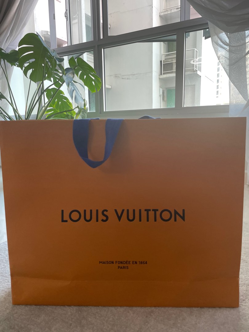 LV, Louis Vuitton Paper bag (large), Luxury, Bags & Wallets on Carousell