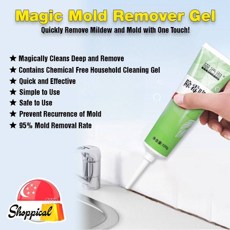 Magic Mold Remover Gel Mildew Chemical Free Household Cleaning Agent ...