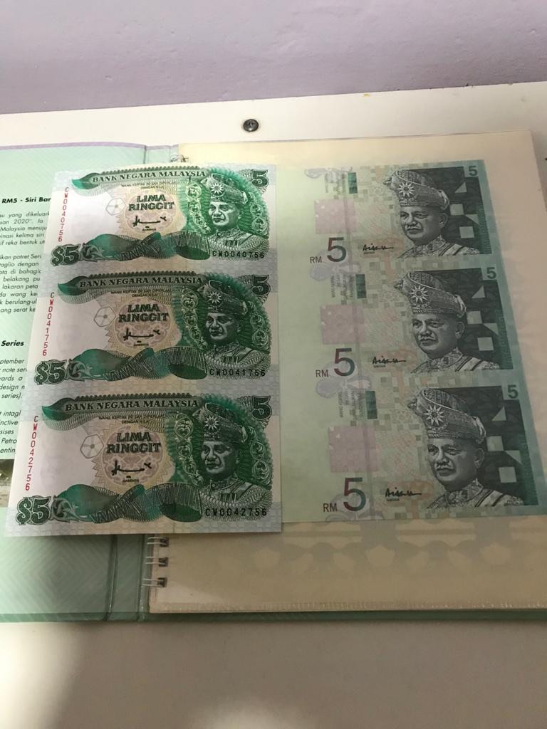 Malaysia Five Ringgit Uncut, Hobbies & Toys, Memorabilia & Collectibles ...