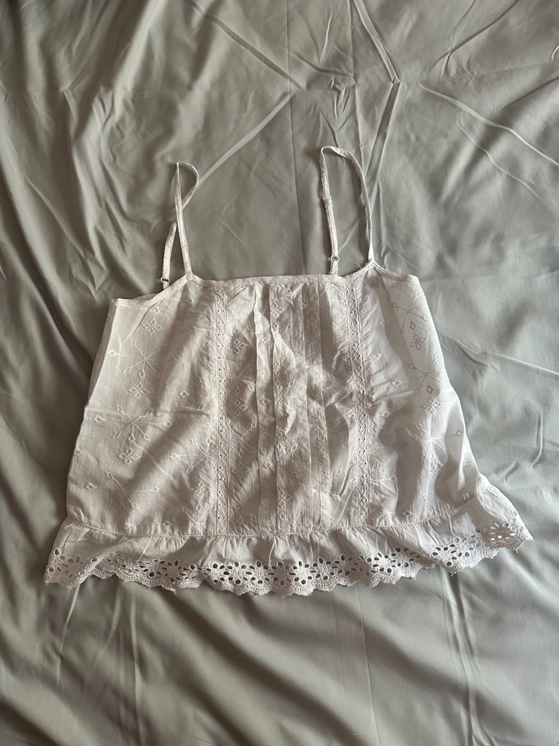 Mango Lace Top On Carousell
