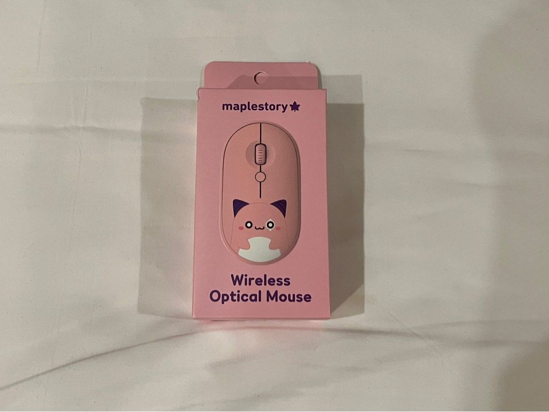 Maplestory pink bean mouse + keyboard (Aunthentic), Computers & Tech ...