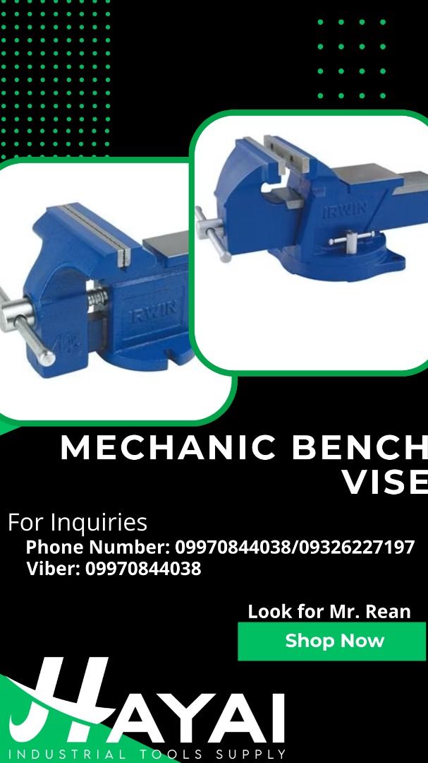 Mechanic Bench Vise, Commercial & Industrial, Industrial Equipment on ...