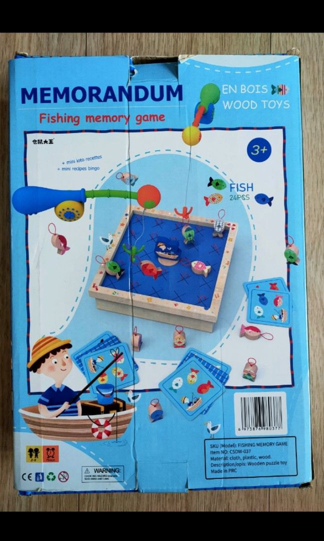 Memorandum fishing memory game, Hobbies & Toys, Toys & Games on Carousell