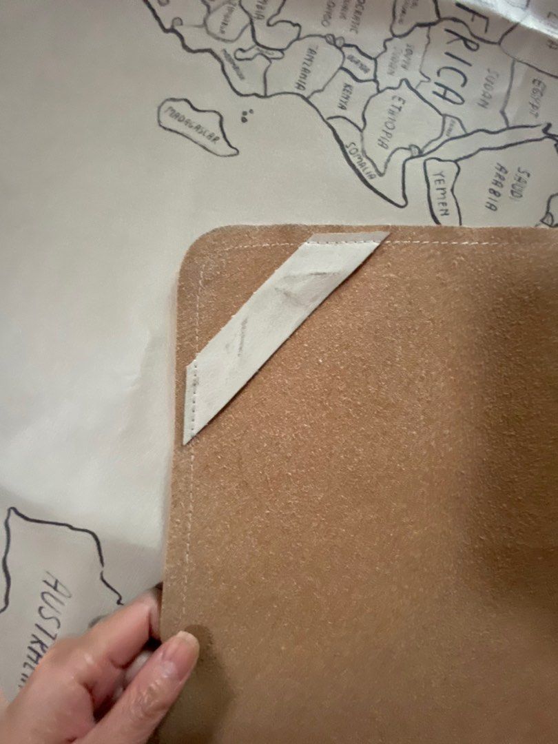 Mini+ Gathre leather world map, Hobbies & Toys, Toys & Games on Carousell