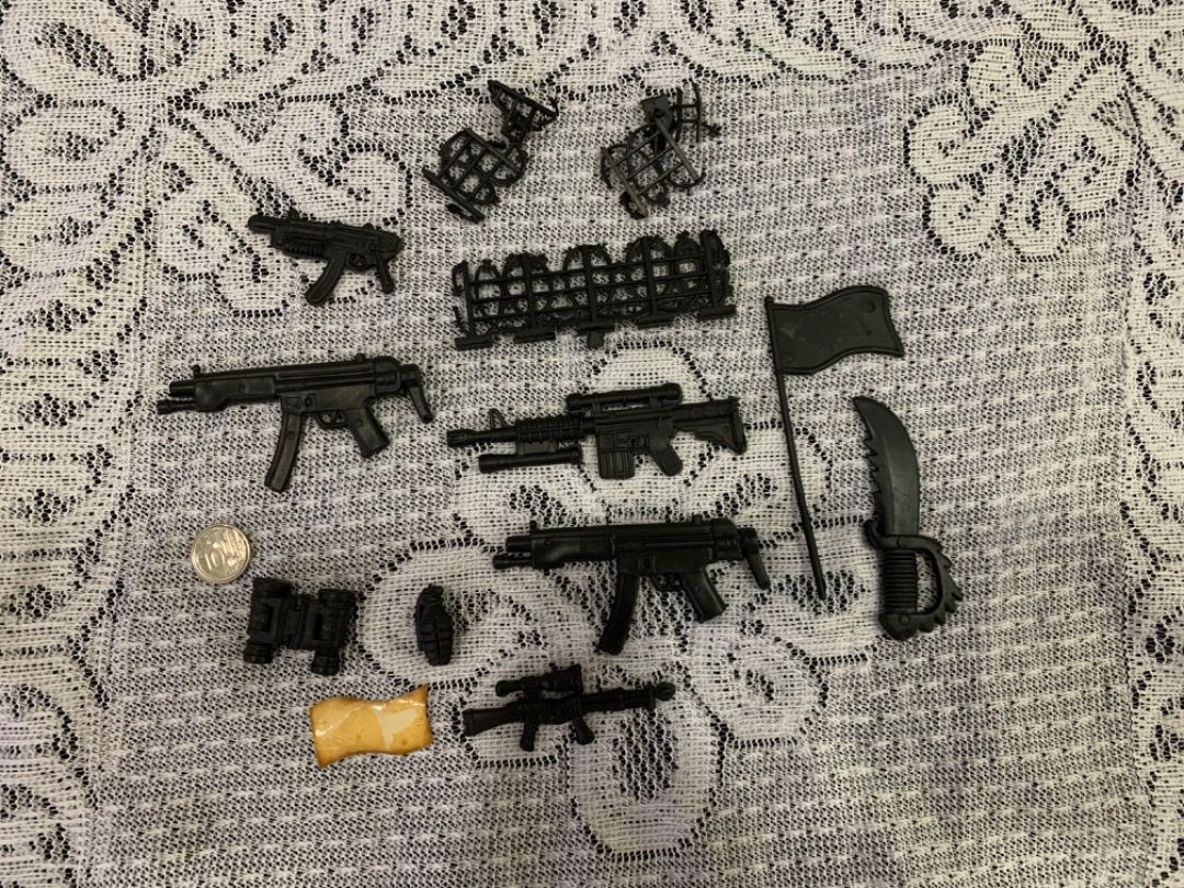 Mini gun, knife, bomb for war, Hobbies & Toys, Toys & Games on Carousell