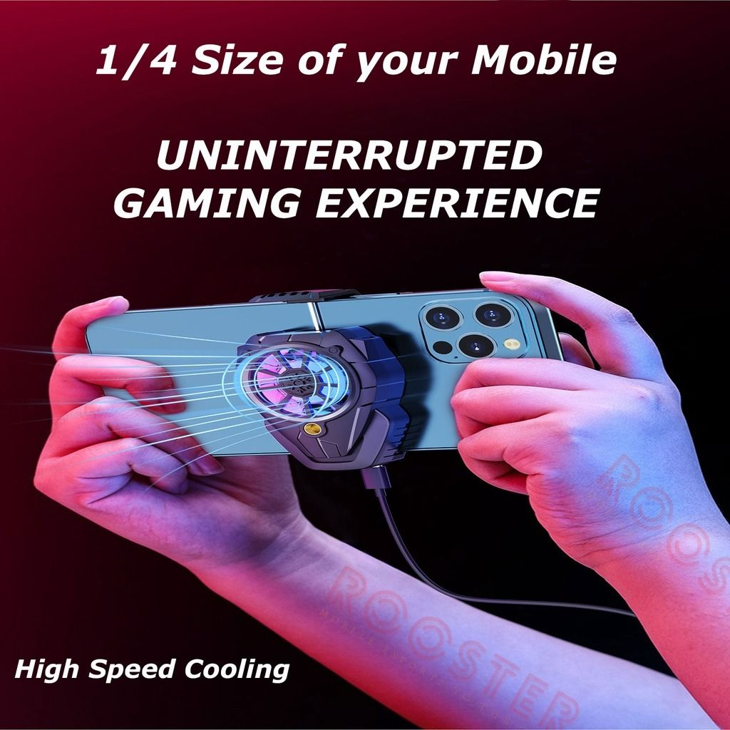 Mobile Phone Gaming Cooler | Light Weight Rechargeable Handle Radiator ...