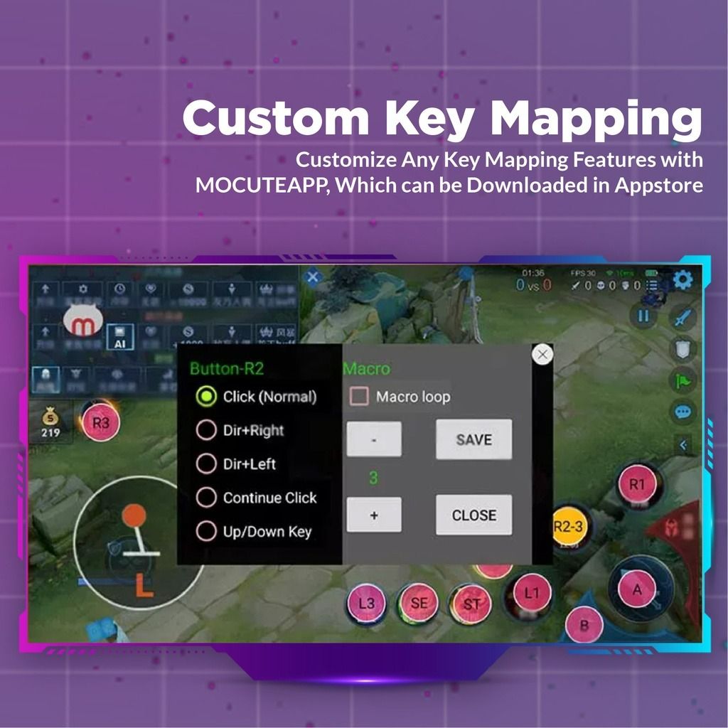 Mocute 060 Gaming Joystick Wireless Bluetooth Android iPhone Controller ...