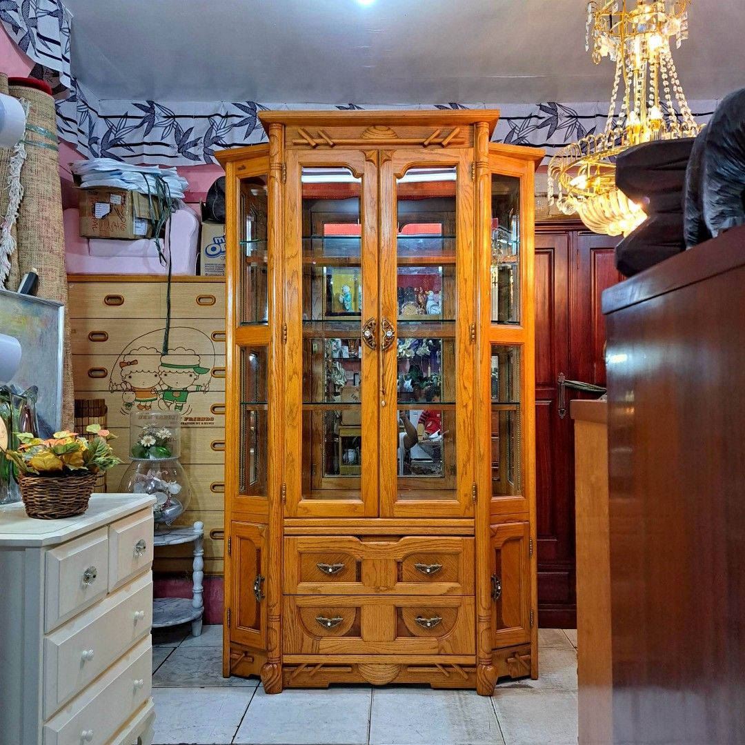 Modern Classic Horizontal Glass Display Cabinet On Carousell 