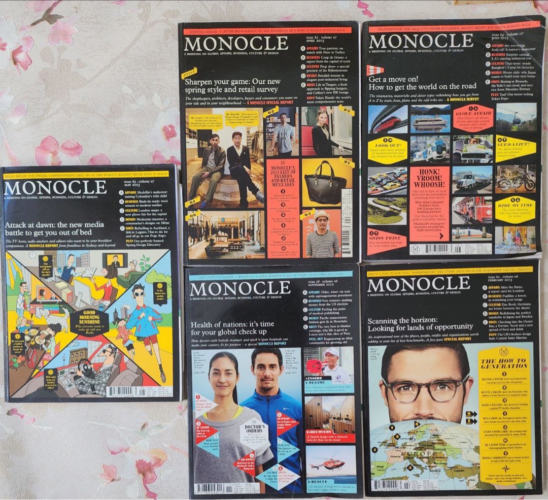 Monocle series (2012-2013), Hobbies & Toys, Books & Magazines ...