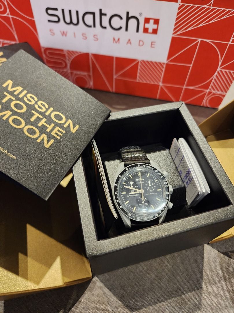 MoonSwatch Mission To Moonshine Gold, Luxury, Watches on Carousell