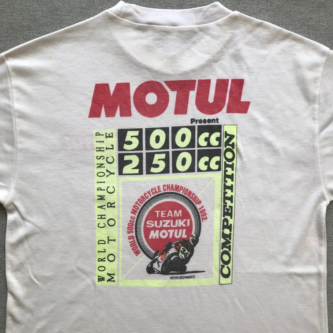 Motul team Suzuki word champion motorcycle 1992 Kevin schwantz Tshirt ...