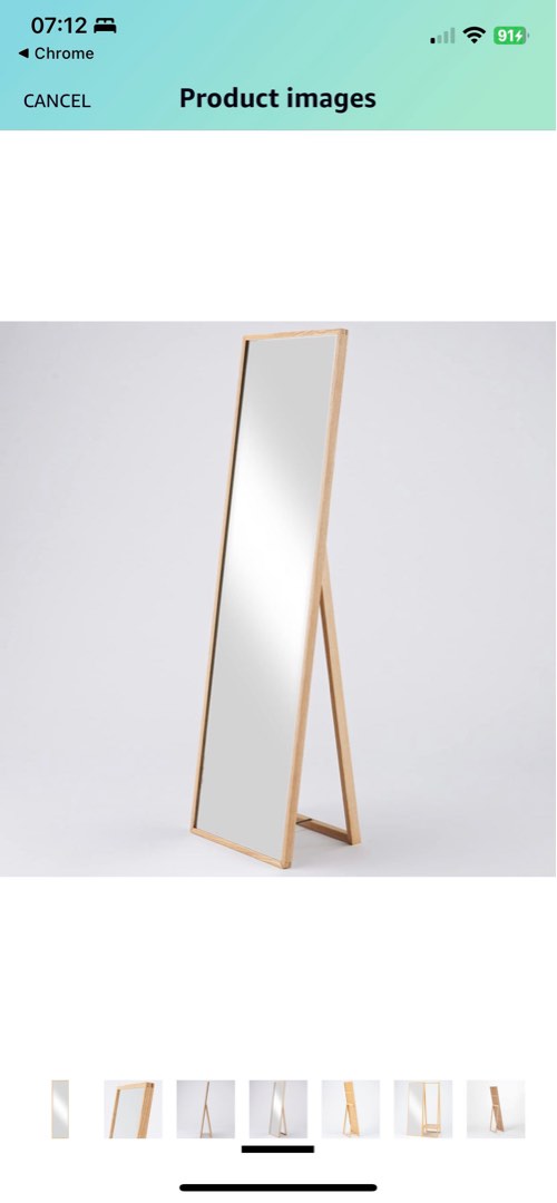 Muji Oak Mirror, Furniture & Home Living, Furniture, Other Home ...