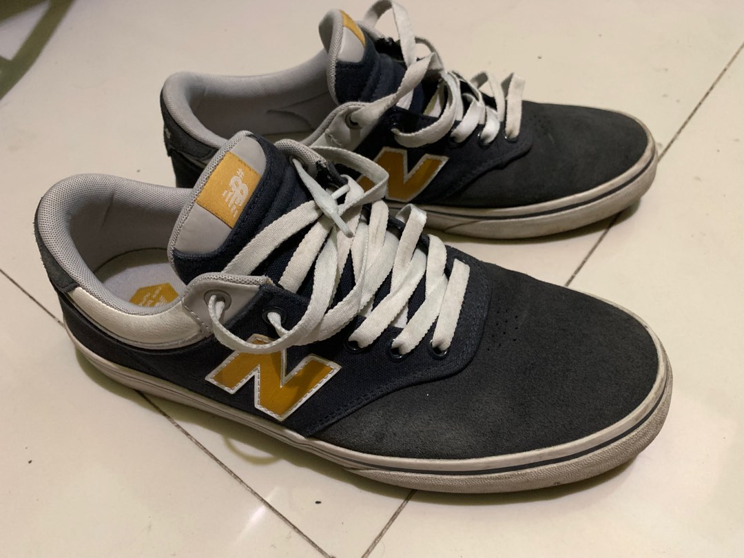 New Balance Numeric 255 Navy/Gold Skate shoes size 10, Men's Fashion ...