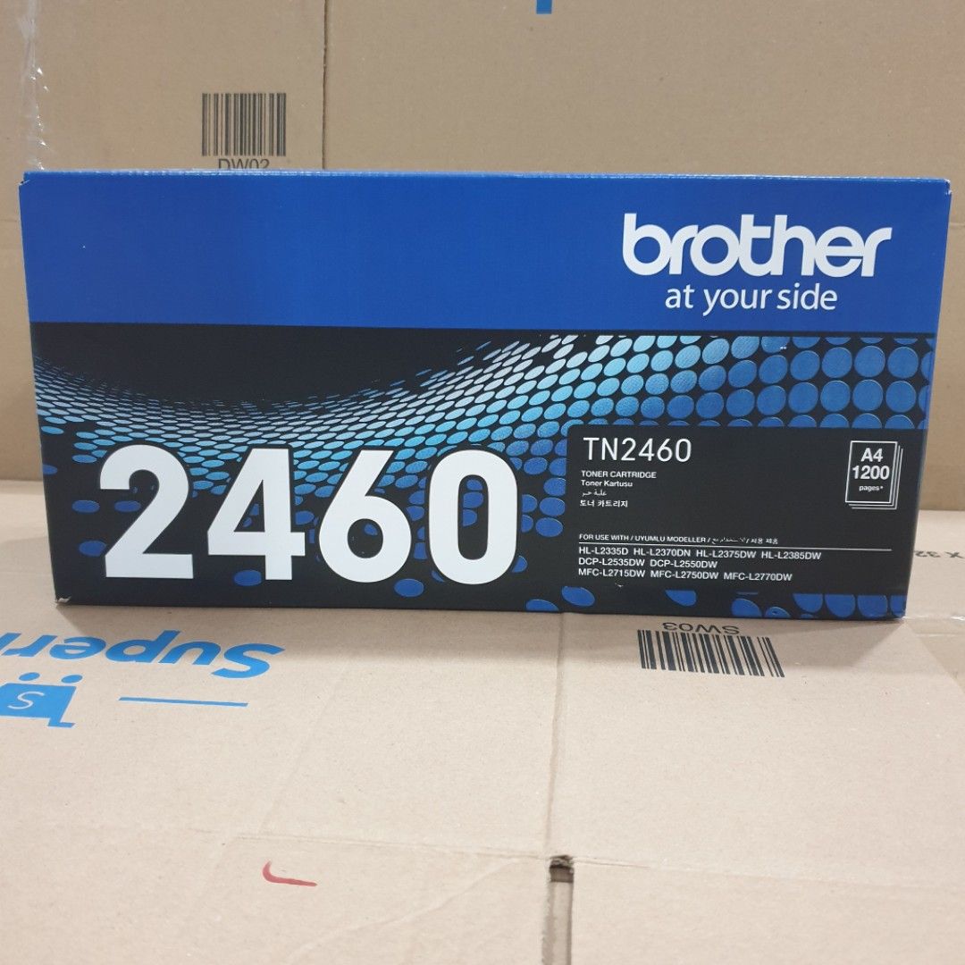 New Genuine Brother TN-2460 Printer Toner Cartridge Sealed TN2460 ...