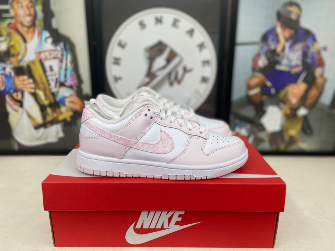 Nike Dunk Low Pink Paisley, Women's Fashion, Footwear, Sneakers on ...