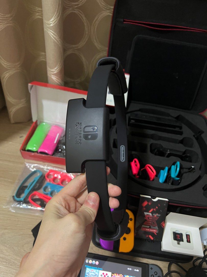 Nintendo Switch V1 Jailbreak 256GB alot accesory full set complete ...