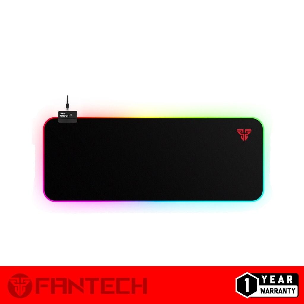 [No Box] Fantech Firefly RGB E-Sports Extended Gaming Mouse Pad Gaming ...