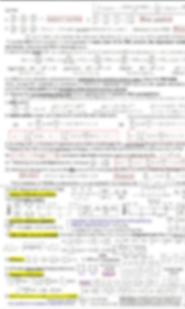 NTU MA3004 Math Methods Cheat Sheet, Hobbies & Toys, Books & Magazines ...