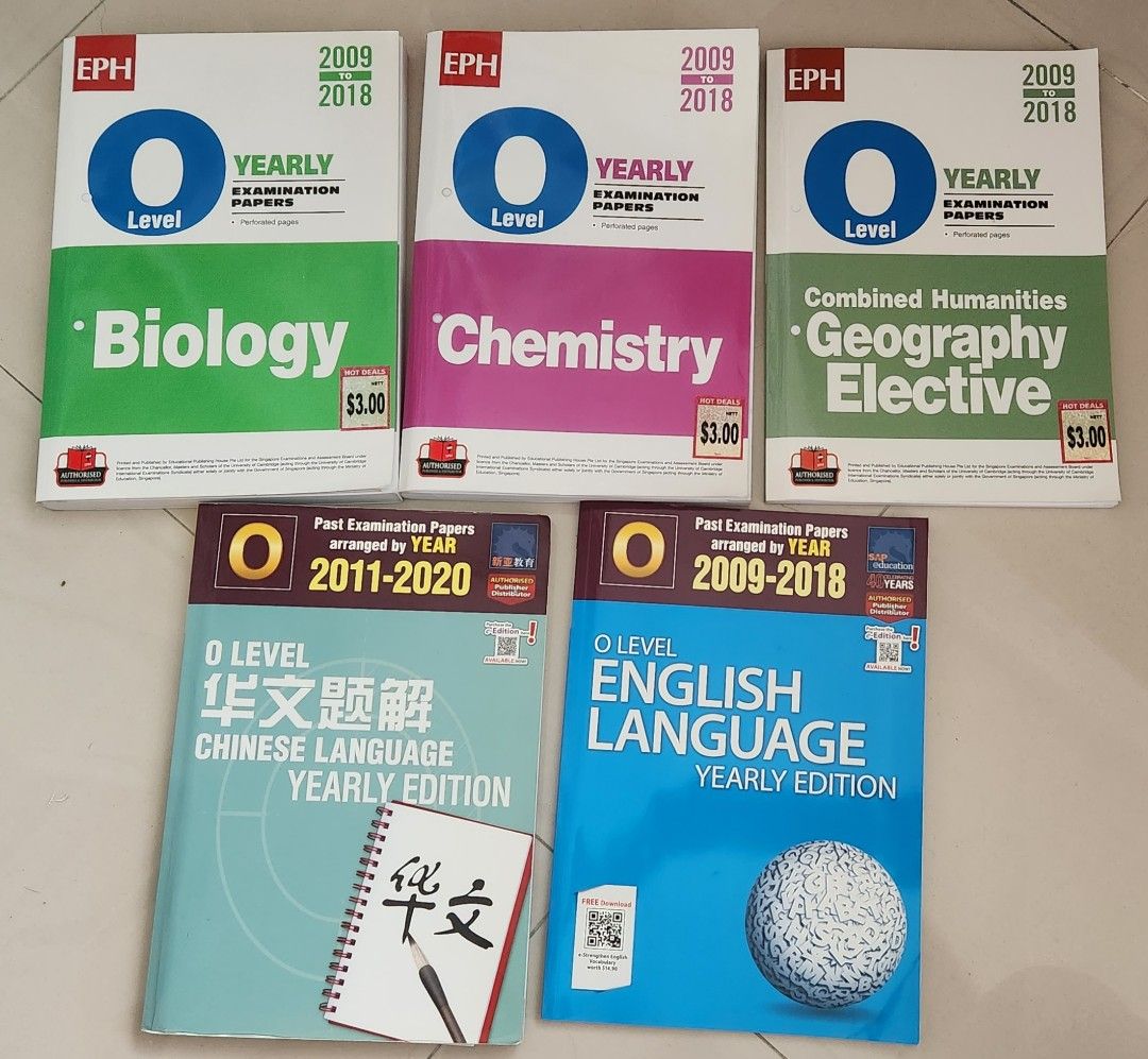 O Level Yearly TYS Biology Chemistry Geography English 2009-2018 ...