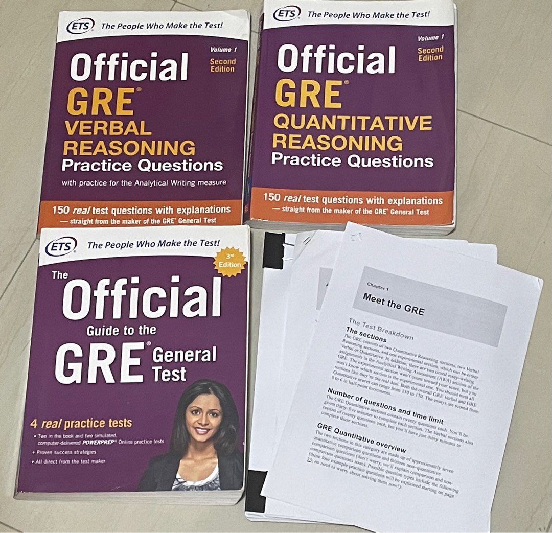 Official guide to GRE ETS 3rd edition, Hobbies & Toys, Books & Magazines, Assessment Books on ...
