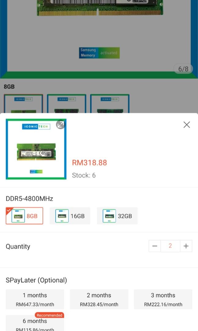 Original DDR4 8GB 4800Mhz Notebook RAM, Computers & Tech, Laptops ...