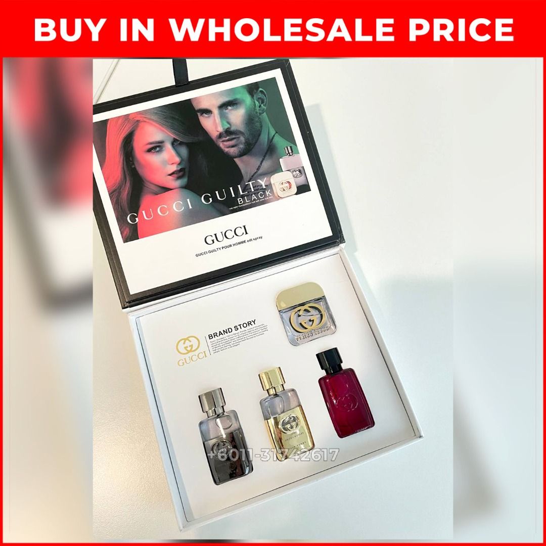 [ORIGINAL] GUCCI GUILTY MINIATURE 4IN1 PERFUME SET, Beauty & Personal ...
