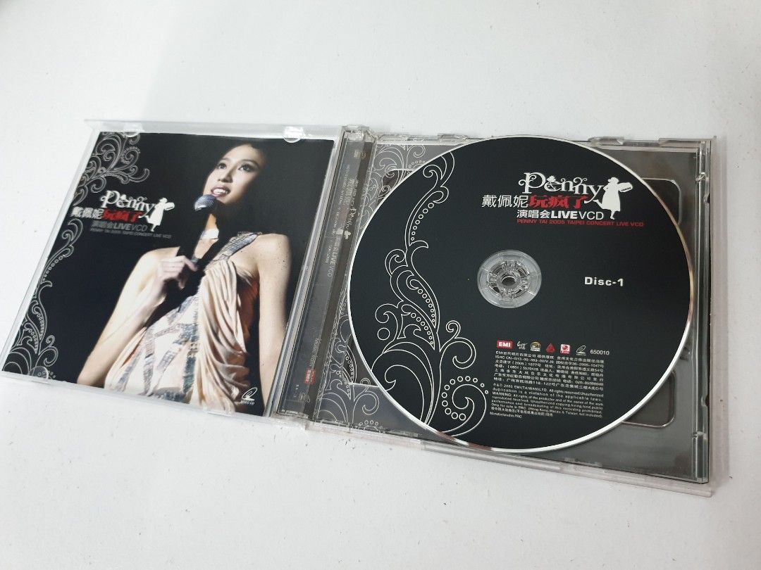 Original Live Penny Tai 2005 Taipei Concert (EMI) VCD CD DVD Cassette 磁带 光盘 光碟, Hobbies & Toys ...