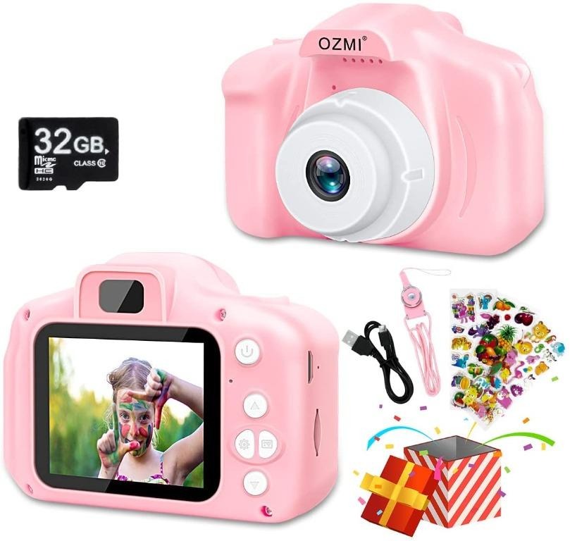 OZMI Kids Camera for Girls, Selfie Camera Christmas Birthday Gifts for ...
