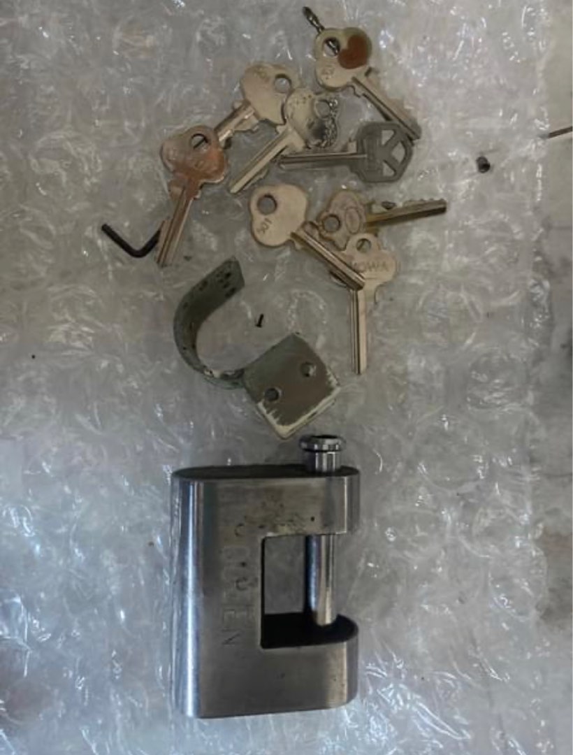 Padlock with holder, Furniture & Home Living, Security & Locks, Locks ...