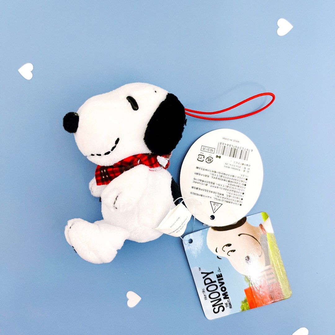 Peanut Snoopy Plush Strap, Hobbies & Toys, Toys & Games on Carousell