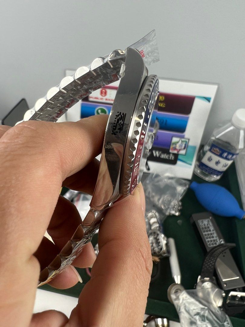 pepsi bazel red in uv light, Luxury, Watches on Carousell