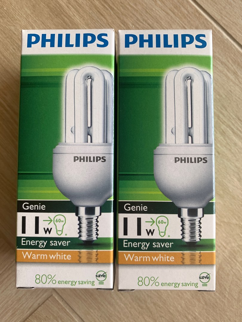 Philips Energy Saving Light - 11W (Warm White), Furniture & Home Living ...