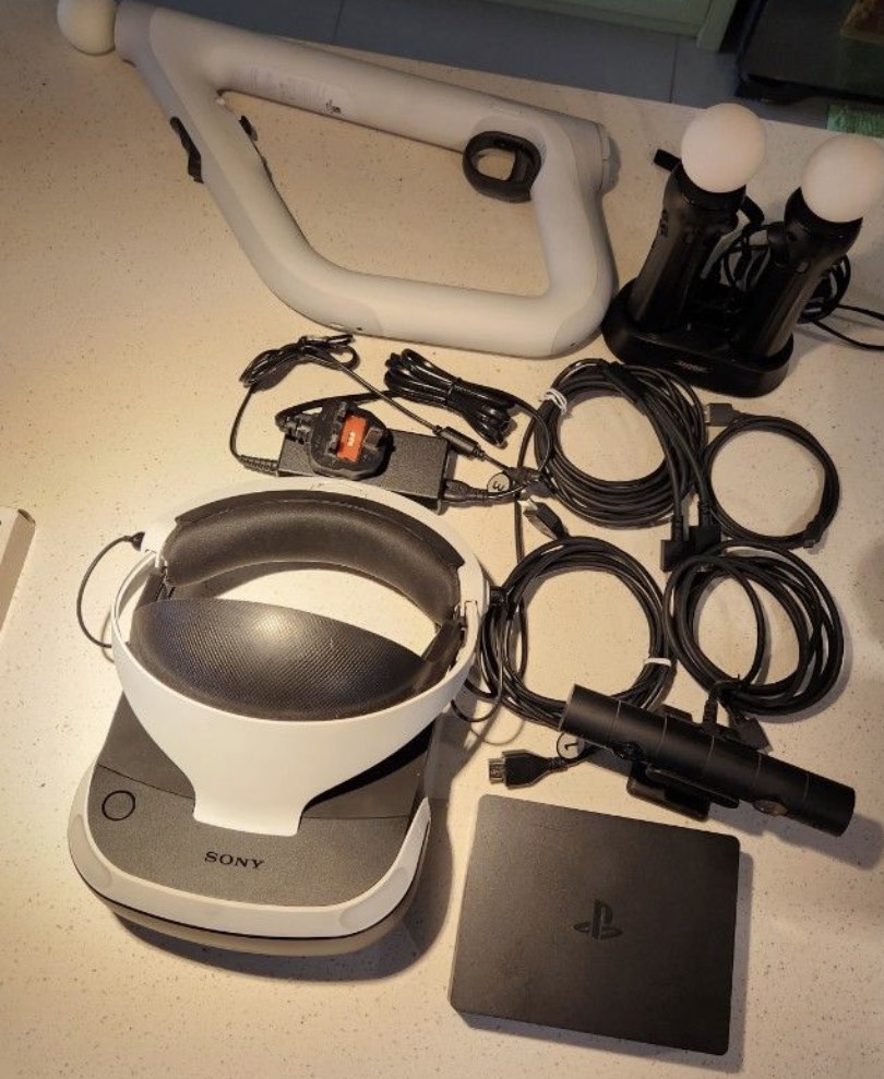 PlayStation VR plus Sony PlayStation VR controller plus PlayStation ...