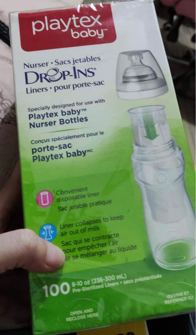 Playtex DropIns disposable bottle 100s, Babies & Kids, Nursing ...