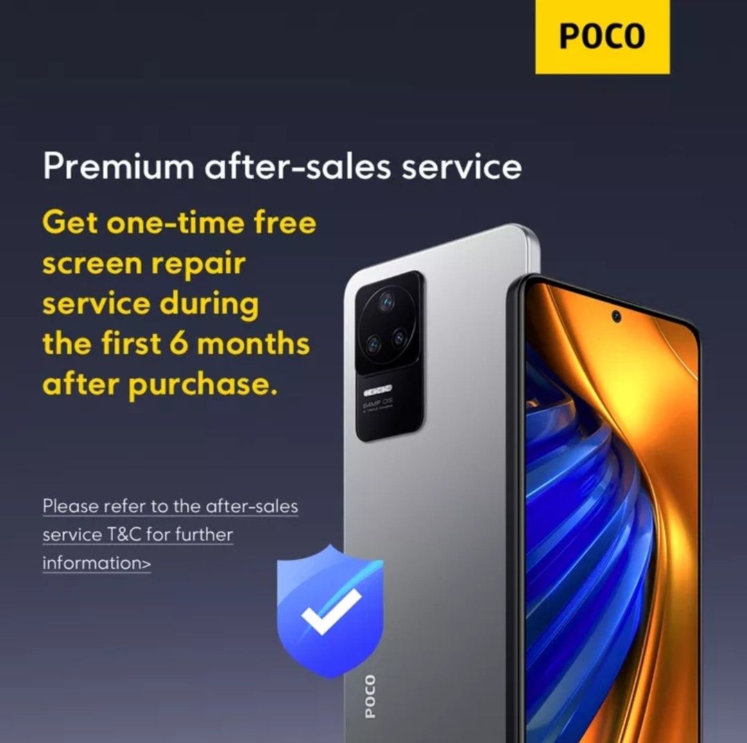 POCO F4 6Gb+128Gb Moonlight Silver colour Global version 1 year ...