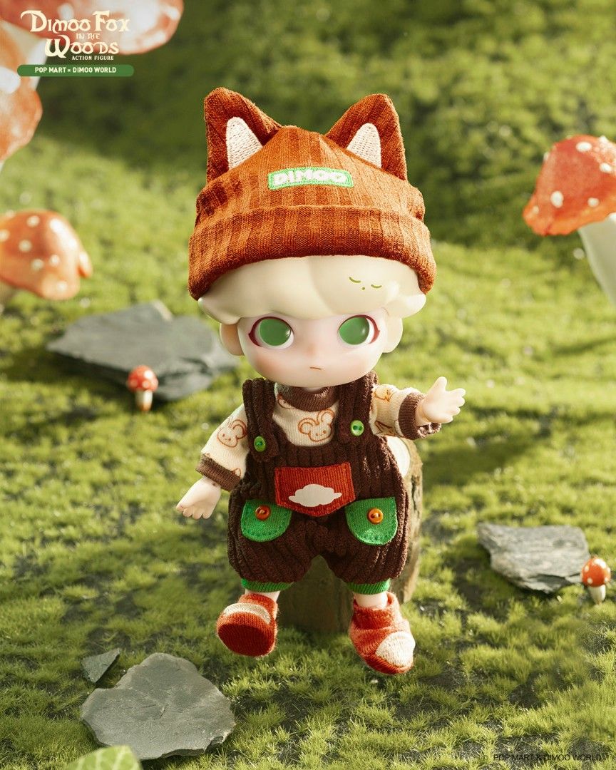[POPMART] POPMART DIMOO FOX IN THE WOODS BJD BALL JOINTED DOLL ACTION ...