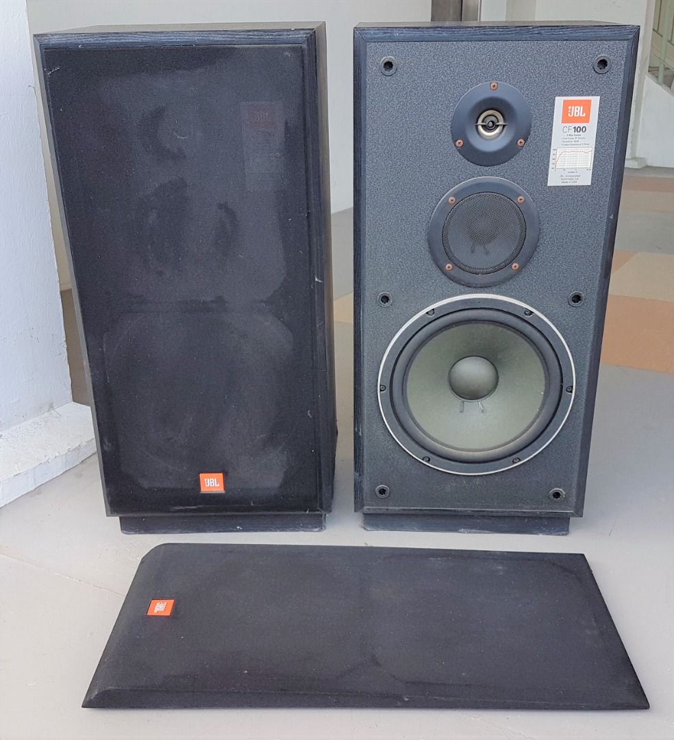 Premium JBL Speaker System, JBL CF100, 250 Watts, Made in USA, 3-Way Loudspeakers, 27 inches ...