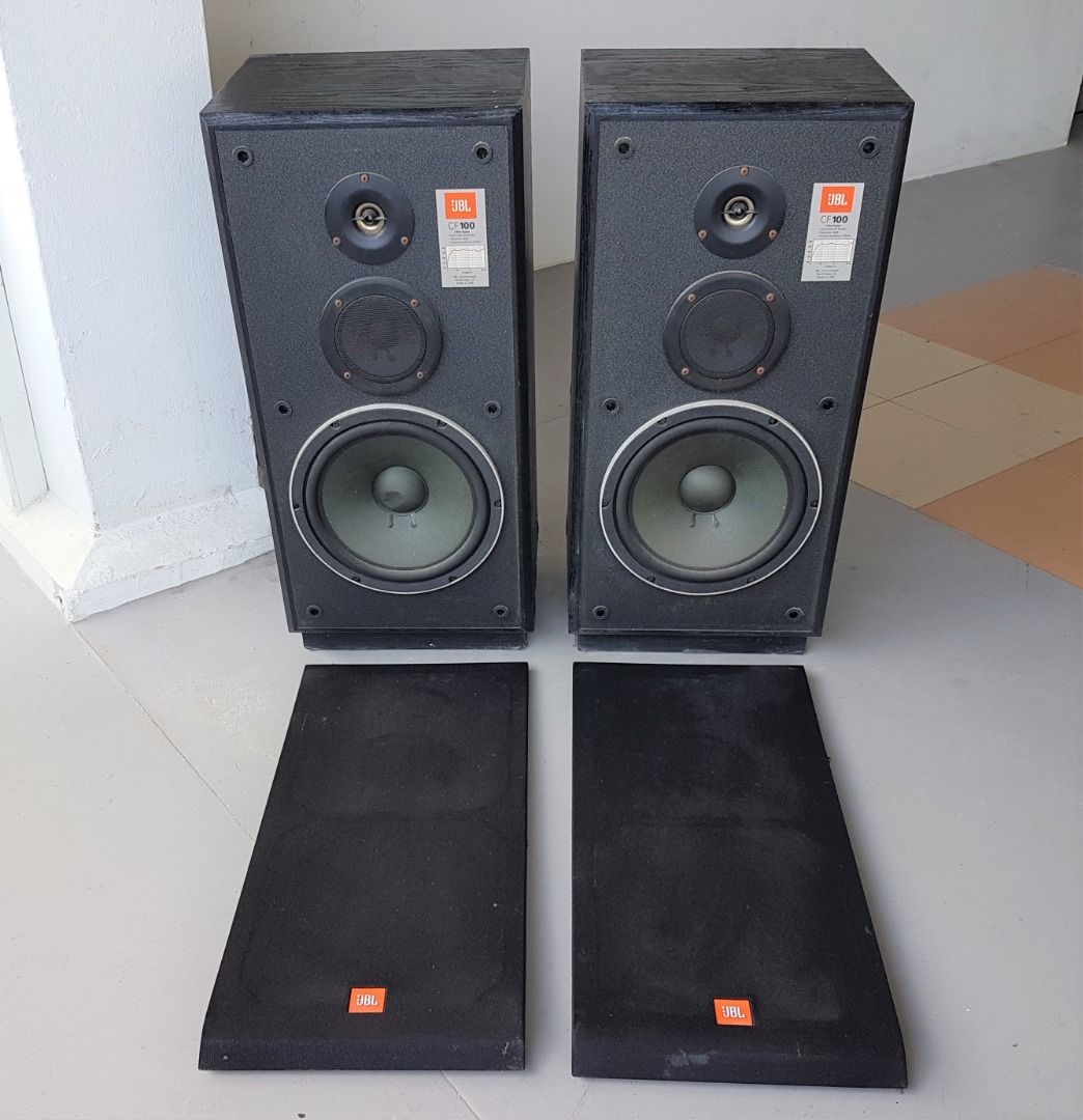 Premium JBL Speaker System, JBL CF100, 250 Watts, Made in USA, 3-Way Loudspeakers, 27 inches ...