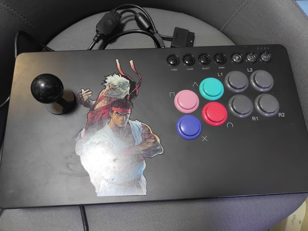 PS3 PS2 PC通用 FIGHTER4 大型機台 格鬥搖桿 TB-USB-FS209 二手良品, 電玩遊戲相關, 主機配件與周邊商品, 手 ...