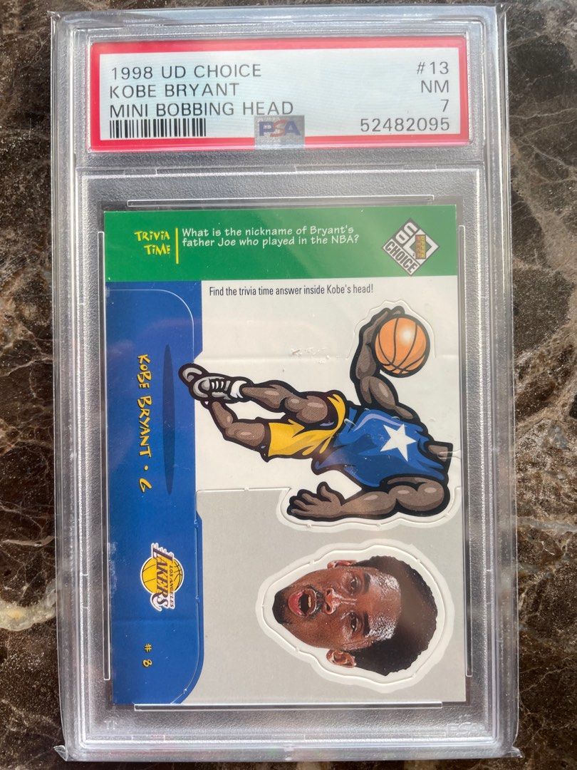 PSA 7 1998 UpperDeck Choice Kobe Bryant Mini Bobbing Head, Hobbies ...