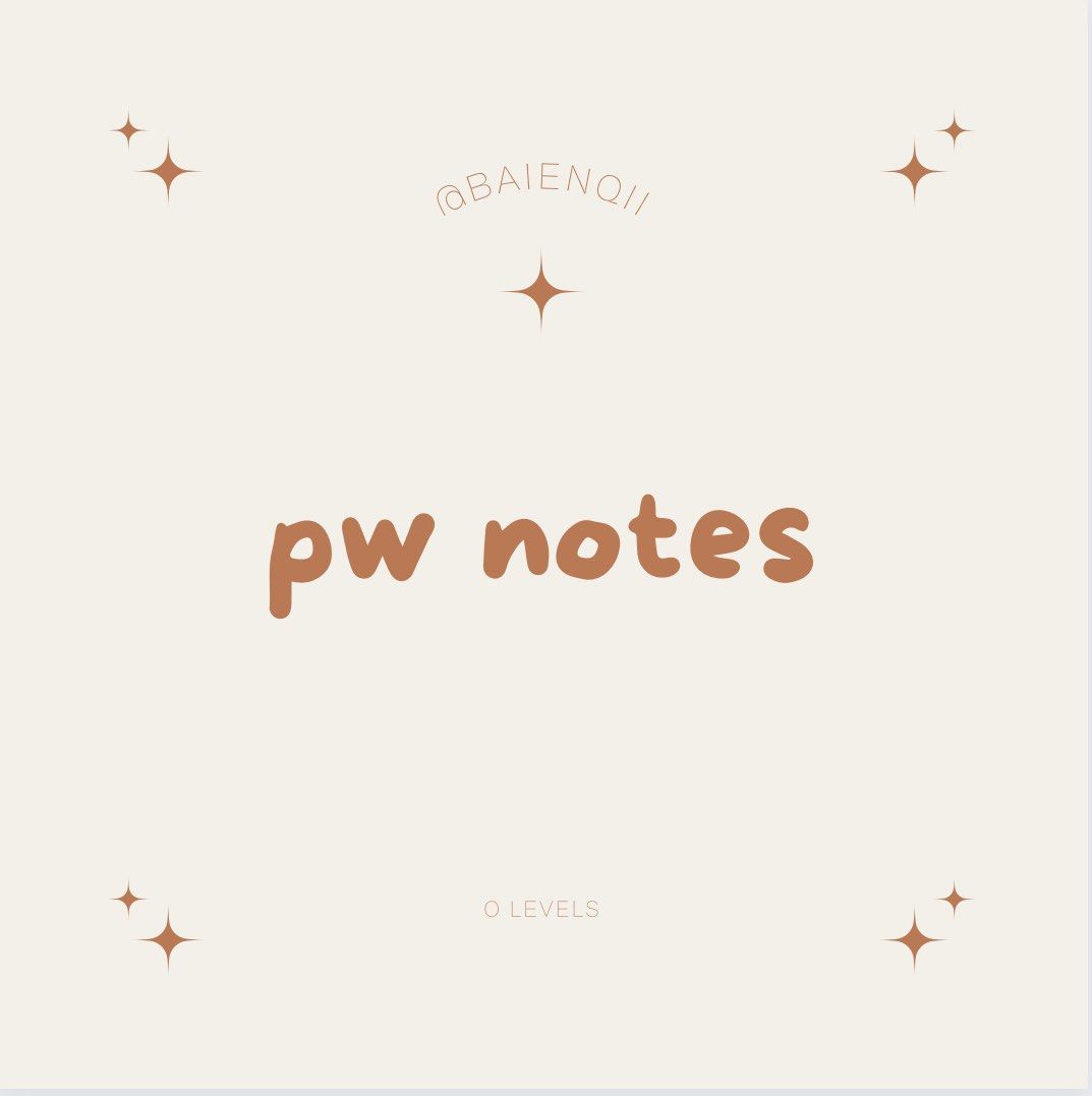 PW notes, Everything Else on Carousell
