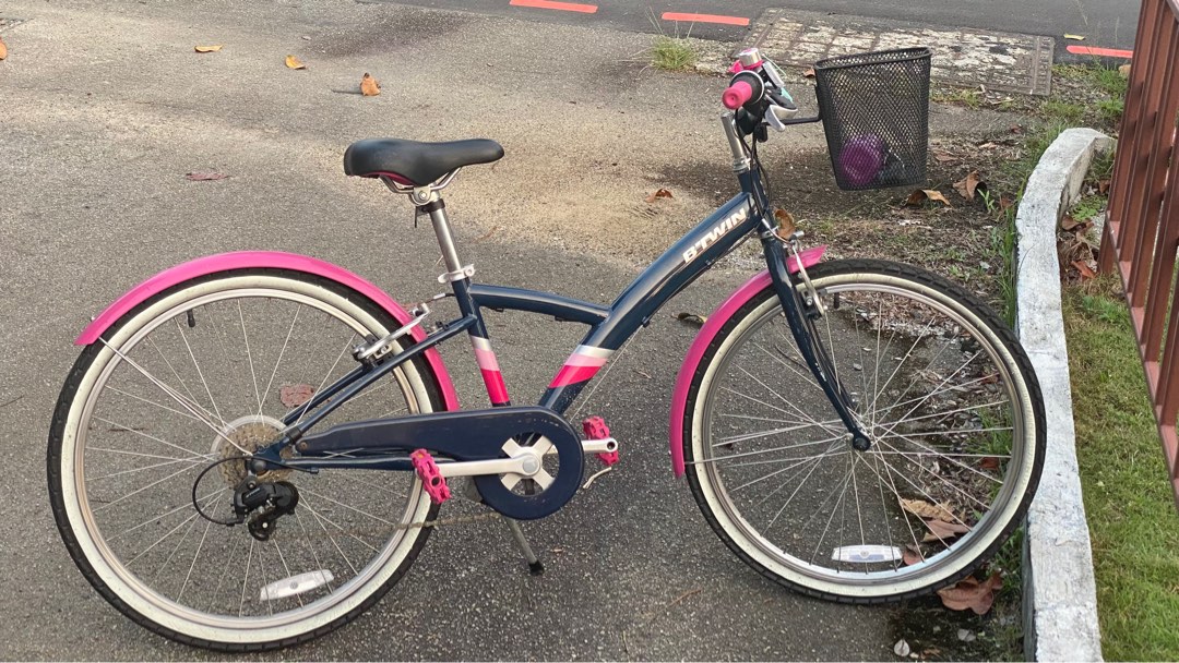 Refurbished Hybrid Bike Origin 500 8-12 Years Blue, Sports Equipment ...