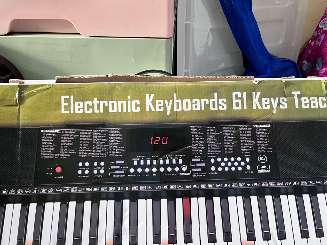RJ Electronic Keyboard Symphony Piano 61 keys on Carousell