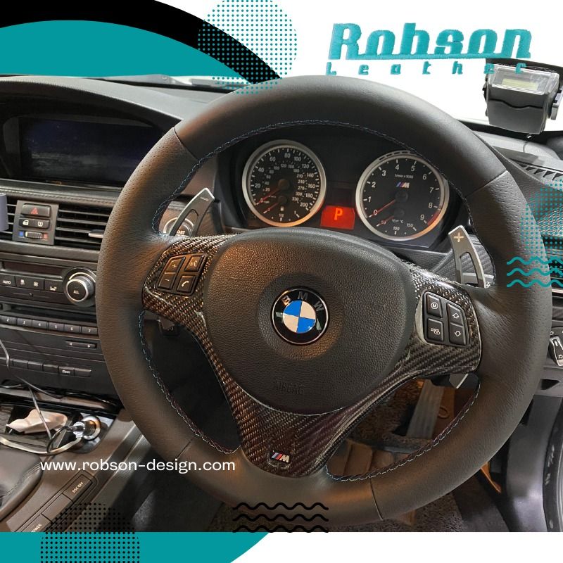 Robson Leather Steering Wheel Wrapping Genuine Leather, Car Accessories ...