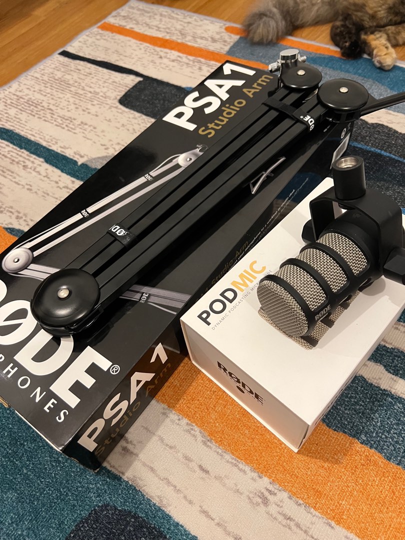 RODE PODMIC and RODE PSA1 Studio Arm, Audio, Other Audio Equipment on ...